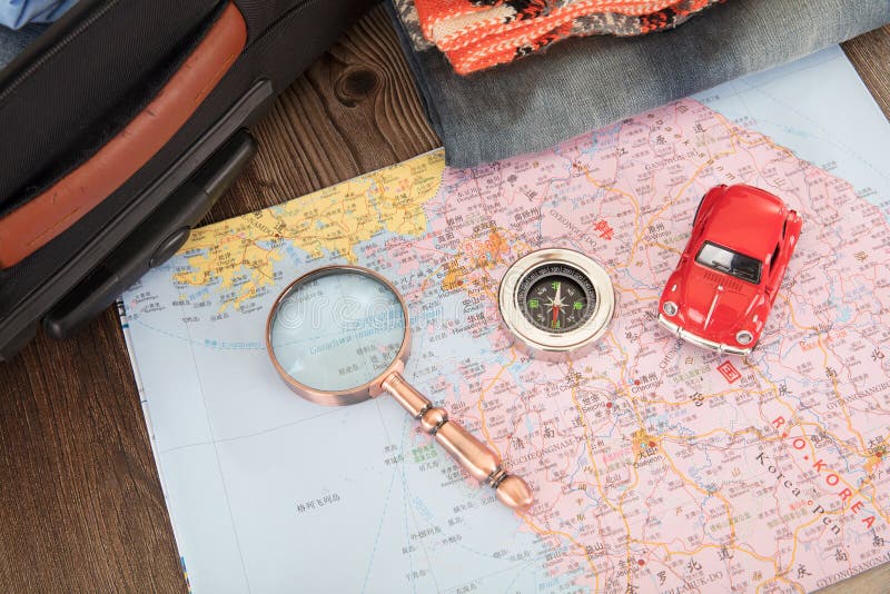 Planning before a Good Traveling Stock Photo - Image of departure ...