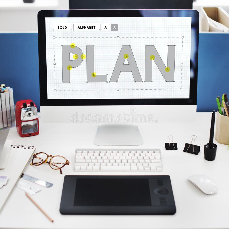 Planning Guide Design Mission Process Solution Concept Stock Image ...