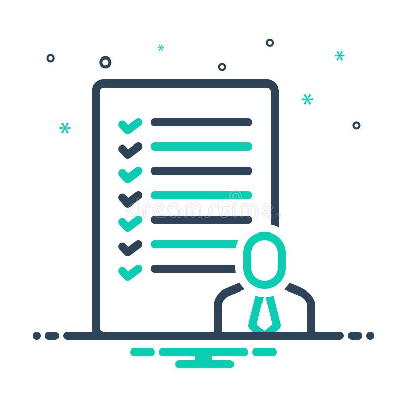 Mix Icon for Planning, Clipboard and Checklist Stock Vector ...