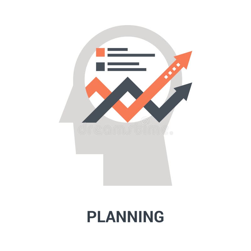 Planning icon concept stock vector. Illustration of learning - 131336228 Planning icon concept stock vector. Illustration of learning - 131336228