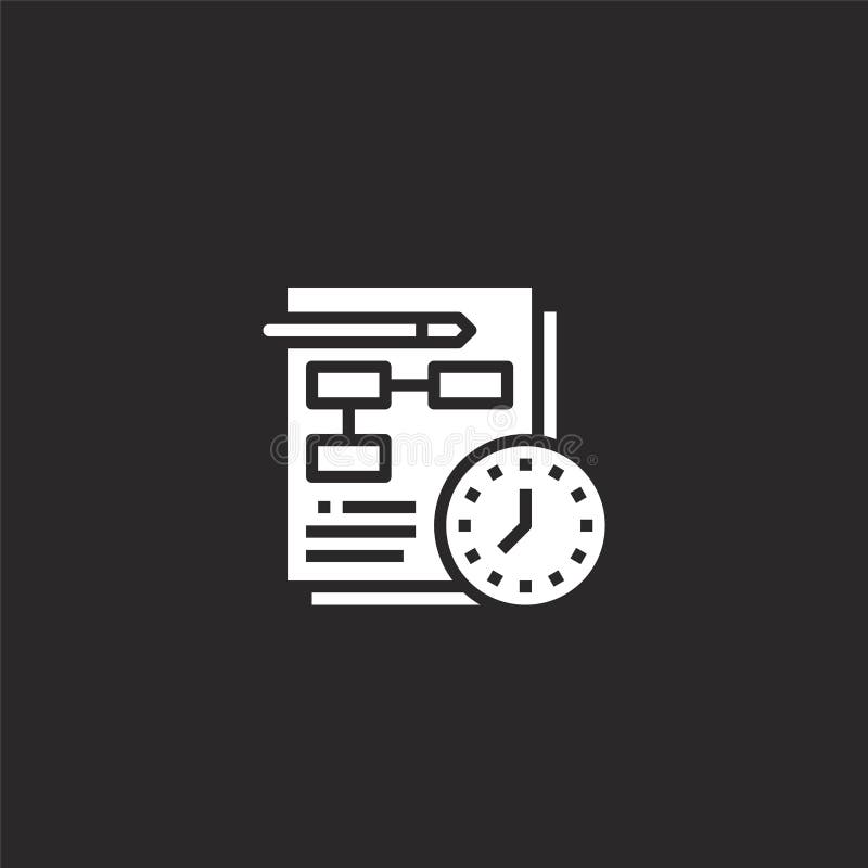 Planning Icon. Filled Planning Icon for Website Design and Mobile, App ...