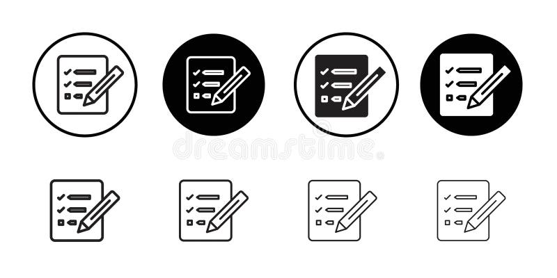 Planning Icon Isolated Flat Vector in Outline Stock Vector ...