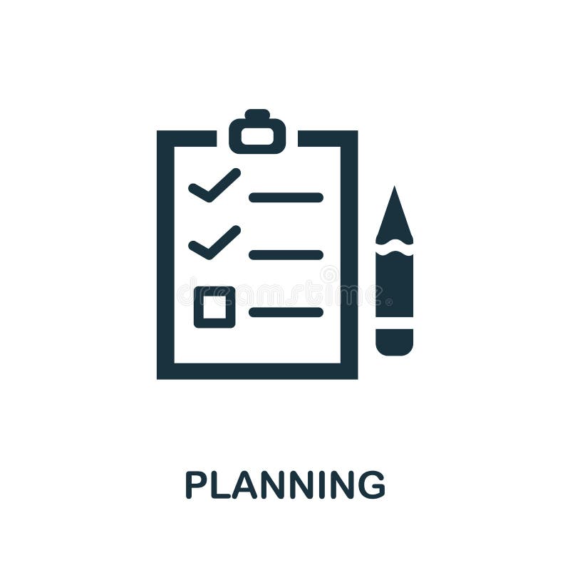 Planning Icon. Simple Illustration from Startup Collection Stock ...