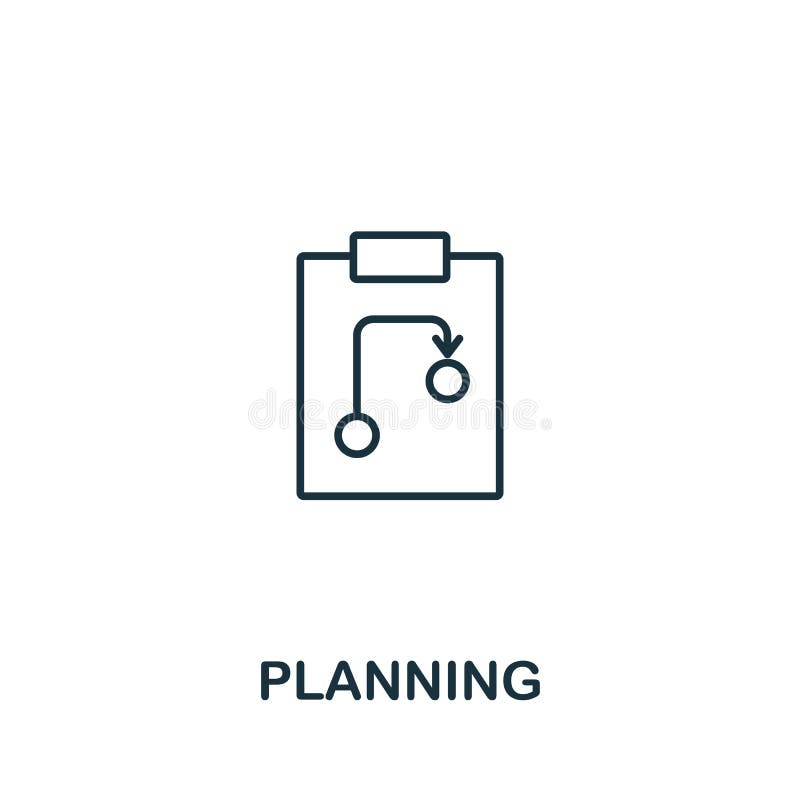 Planning Icon from Teamwork Collection. Simple Line Element Planning ...