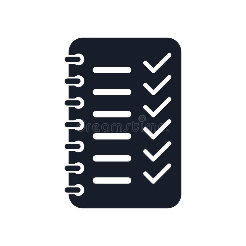 Planning Icon Vector Sign and Symbol Isolated on White Background ...