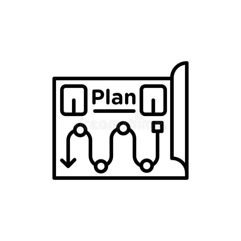 Planning icon stock vector. Illustration of print, menu - 338281124
