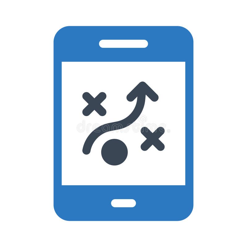 Planning Vector Glyph Color Icon Stock Illustration - Illustration of ...