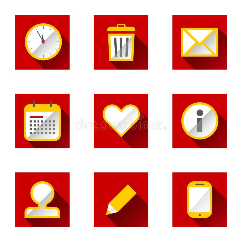 Planning icons stock vector. Illustration of flat, liner - 37457948