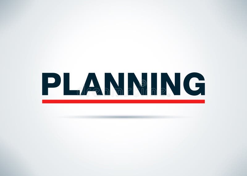 Planning Abstract Flat Background Design Illustration Stock ...