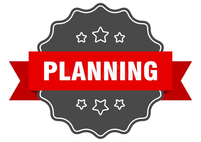 Planning Label. Planning Isolated Seal. Sticker. Sign Stock Vector ...