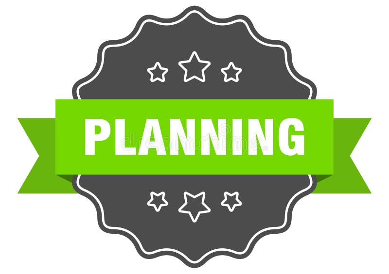 Planning Label. Planning Isolated Seal. Sticker. Sign Stock Vector ...