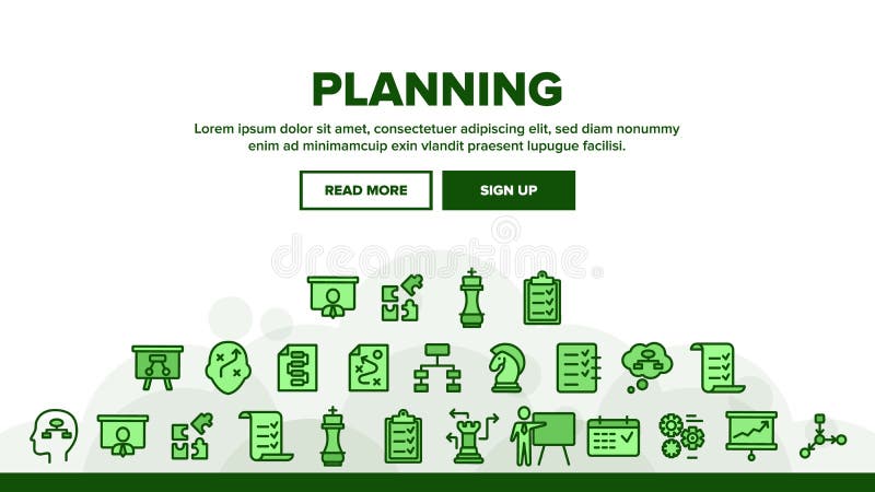 Presenting a Strategic Planning Icon Stock Vector - Illustration of ...