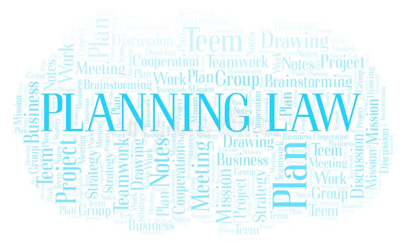 Planning Law word cloud. stock illustration. Illustration of cloud ...