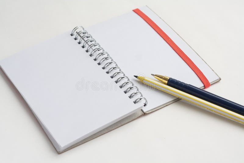 Planning, Notepad for Writing, Pencil and Pen, Top View, Copy Space ...