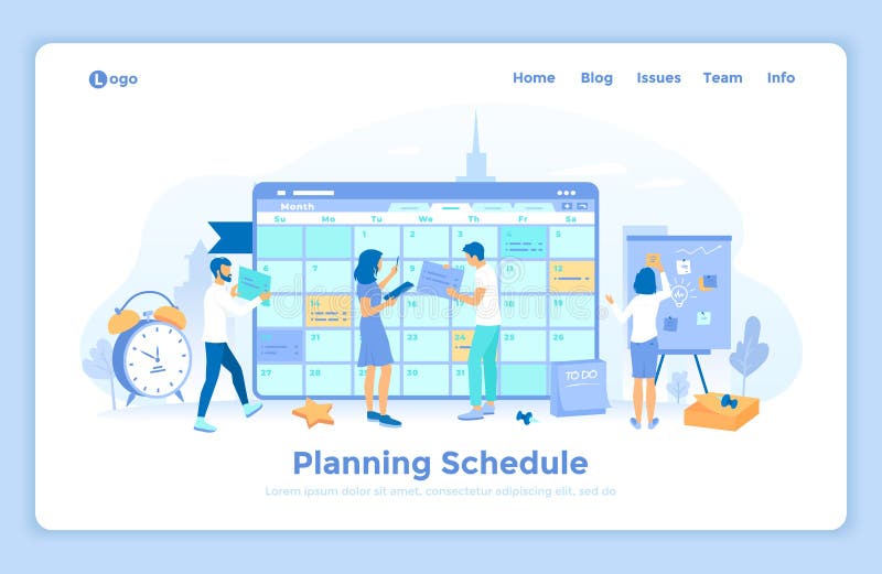 Planning. Online Webpagina-interfaceplanner Organisator Van Het ...