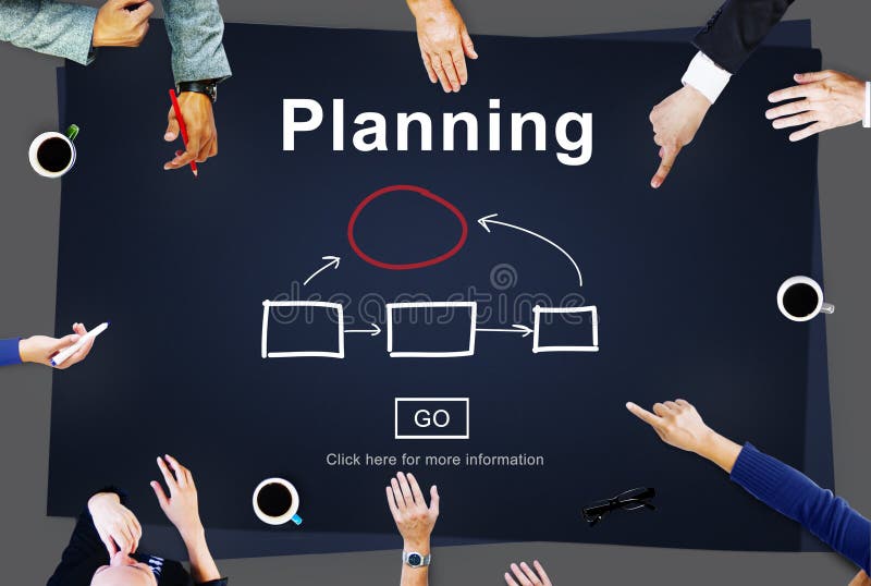 Planning Organization Chart Homepage Concept Stock Image - Image of ...