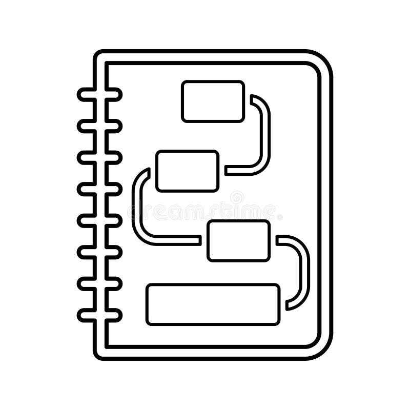 Planning Outline Icon. Line Art Vector Stock Illustration ...