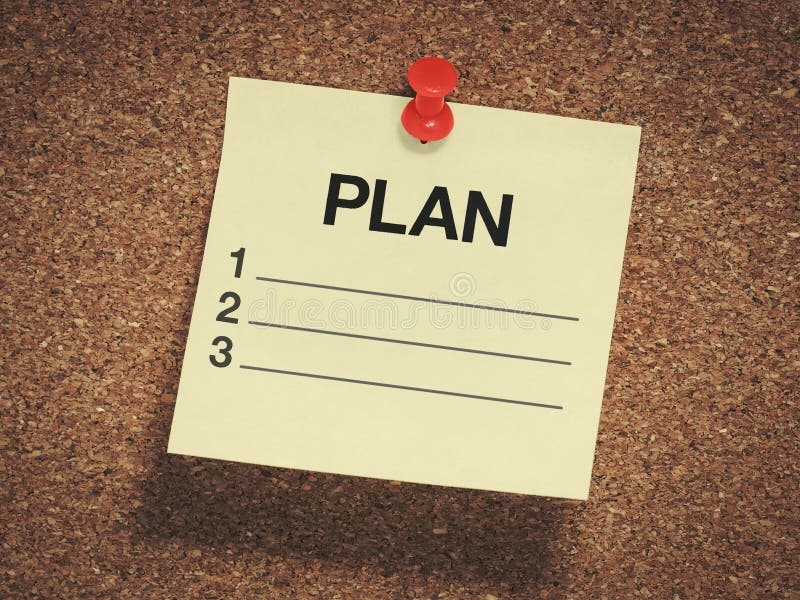 Planning stock image. Image of word, paper, goal, bulletin - 64317367