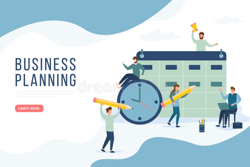 People Planning Concept, Group Characters are Developing a Plan ...