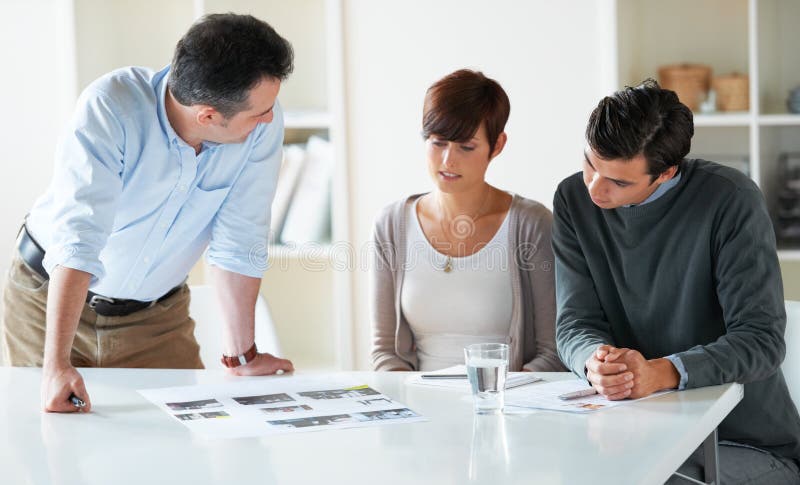 In the Planning Phase. a Business Meeting in Progress. Stock Photo ...