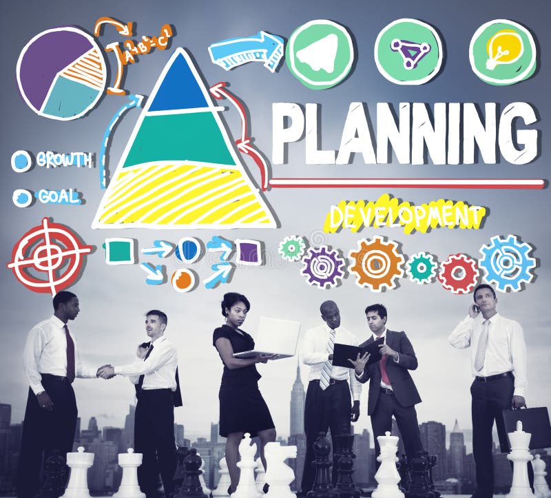 Planning Plan Strategy Growth Development Concept Stock Image - Image ...