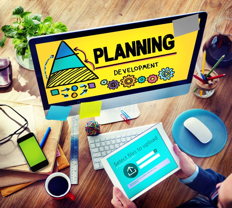 Planning Plan Strategy Growth Development Concept Stock Image - Image ...