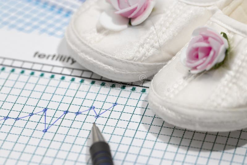 Planning of Pregnancy. the Fertility Chart Stock Photo - Image of ...