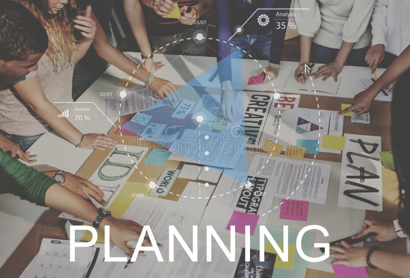 Planning Progress Discussion Strategy Brainstorming Concept Stock Photo ...