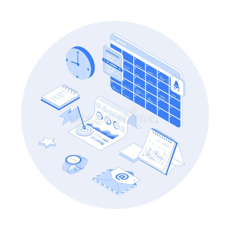 Planning Schedule and Calendar. Time Management, Work Planning ...
