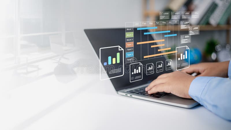 Planning Software, Project Management Tool and Work Schedule Concept ...