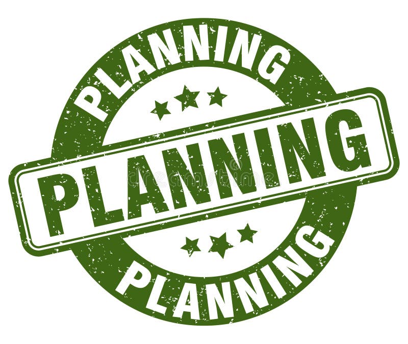 Planning Stamp. Planning Label. Round Grunge Sign Stock Vector ...