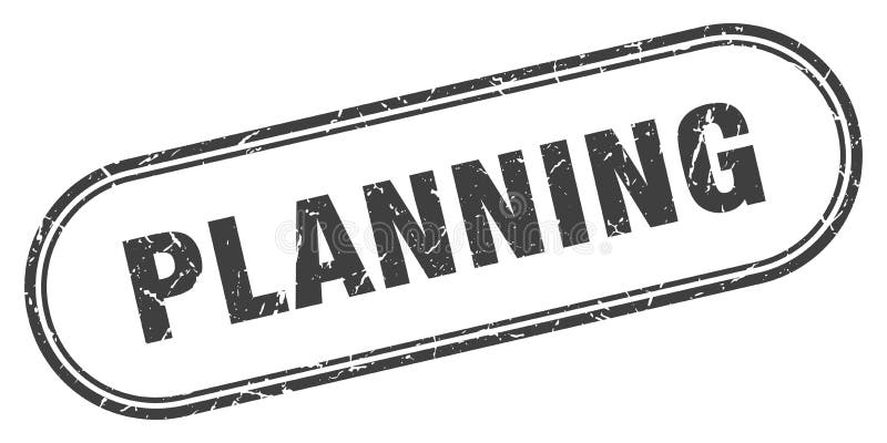 Planning Stamp. Planning Round Vintage Grunge Label Stock Vector ...