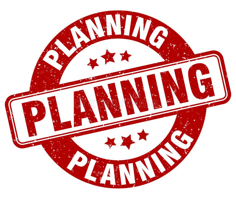 Planning Stamp. Planning Label. Round Grunge Sign Stock Vector ...