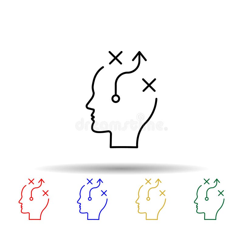 Planning brain stock illustration. Illustration of thoughts - 698283