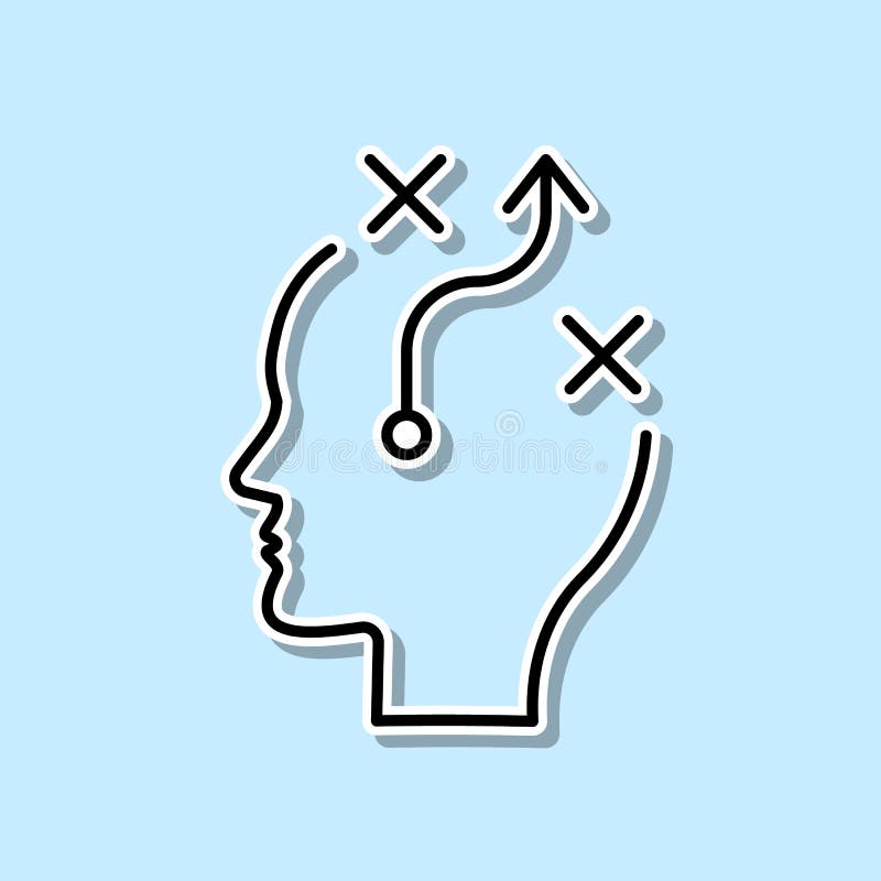 Planning brain stock illustration. Illustration of thoughts - 698283