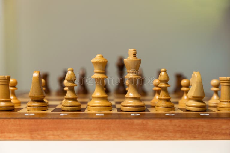 Planning Strategy with Chess Figures on Table. Strategy, Leaders Stock ...