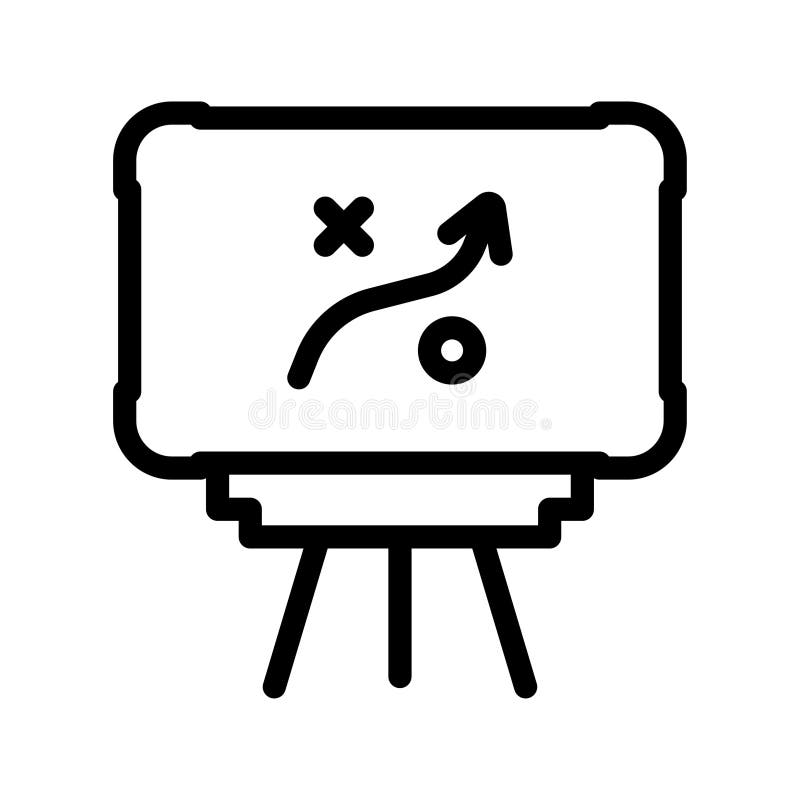 Planning, strategy Icon stock vector. Illustration of tactics - 369344323