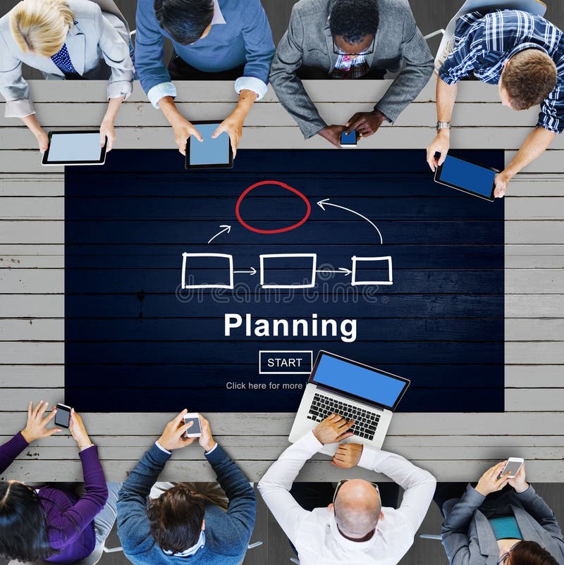 Planning Strategy Vision Collaboarate Solutions Concept Stock Photo ...