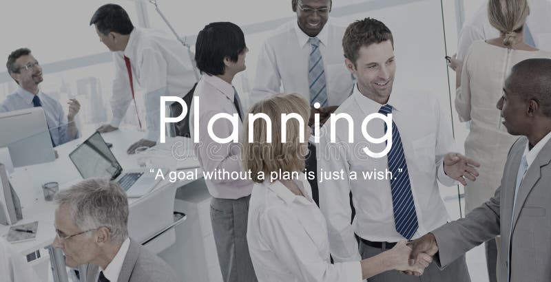 Planning Strategy Vision Plan Operations Process Concept Stock Photo ...