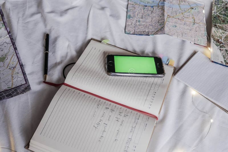 Planning Stuff. Notebook and Paper Planner Stock Photo - Image of event ...