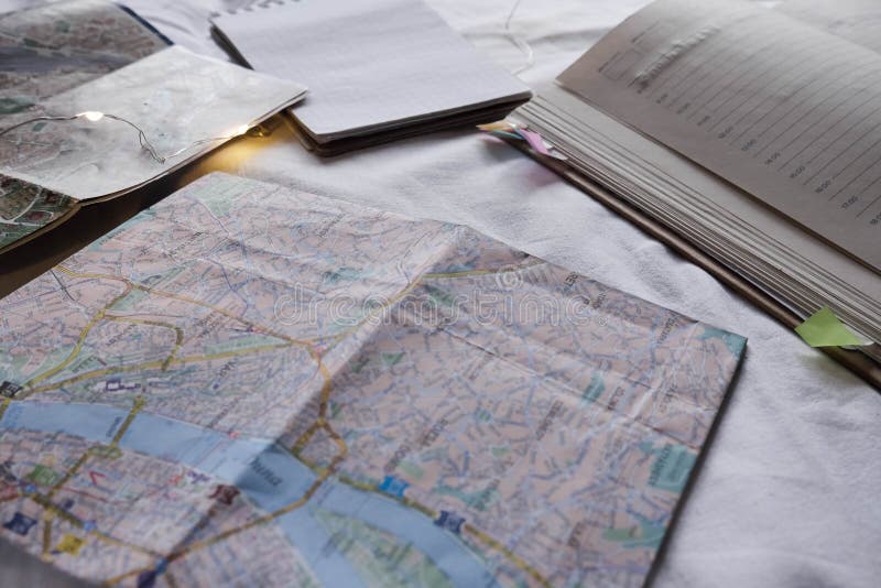 Planning Stuff. Notebook and Paper Planner Stock Photo - Image of event ...