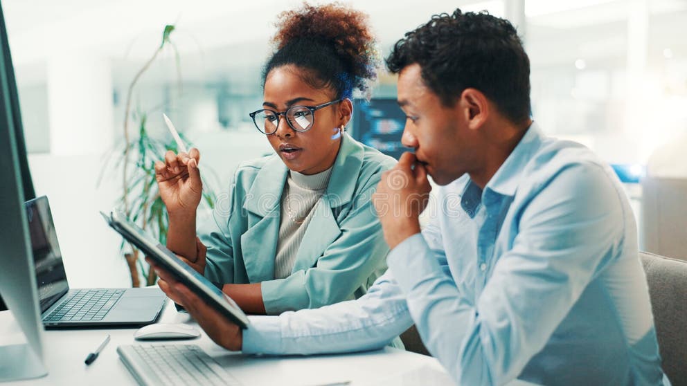 Planning, Tablet and Teamwork with Business People in Office for Gaming ...