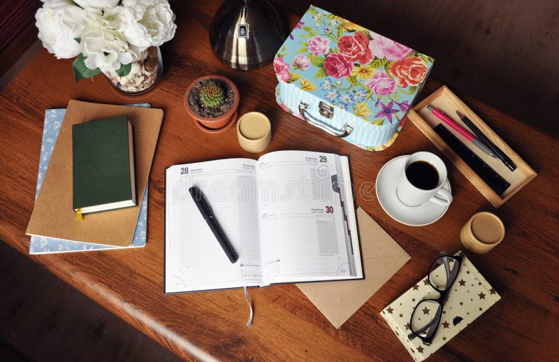 Planning / Time-management / Diary 3 Stock Photo - Image of plan, tools ...