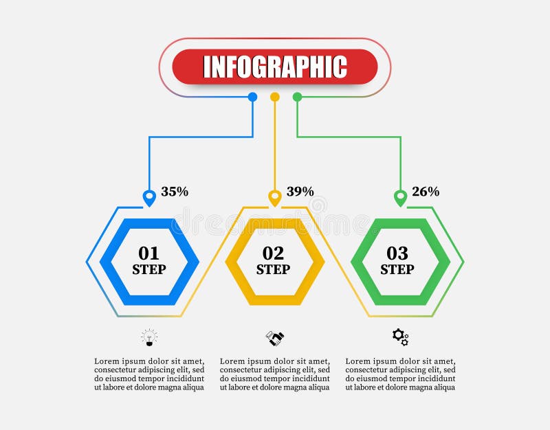 Planning Timeline Infographics Template with 3 Elements. Infographic ...