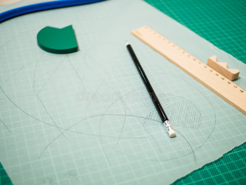 Planning: Transparent Paper and Planning Supplies Stock Image - Image ...