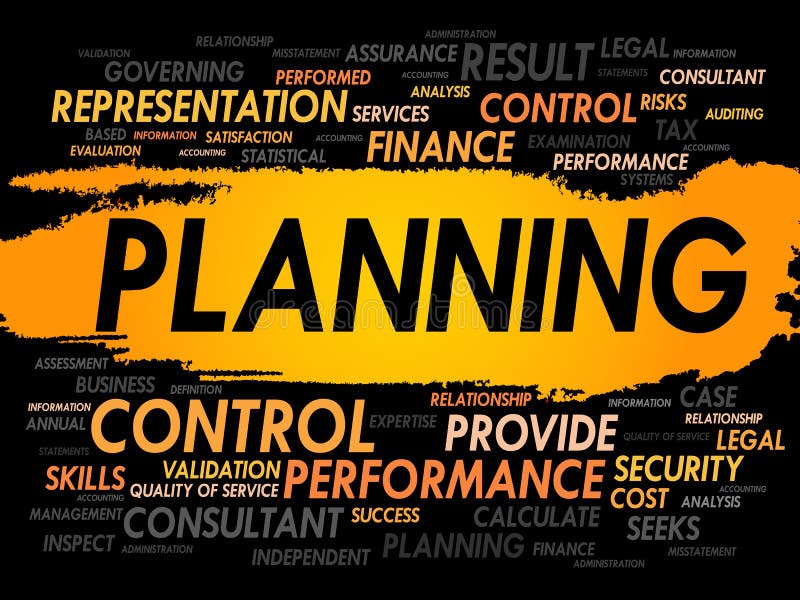 PLANNING word cloud stock illustration. Illustration of collage - 200016041