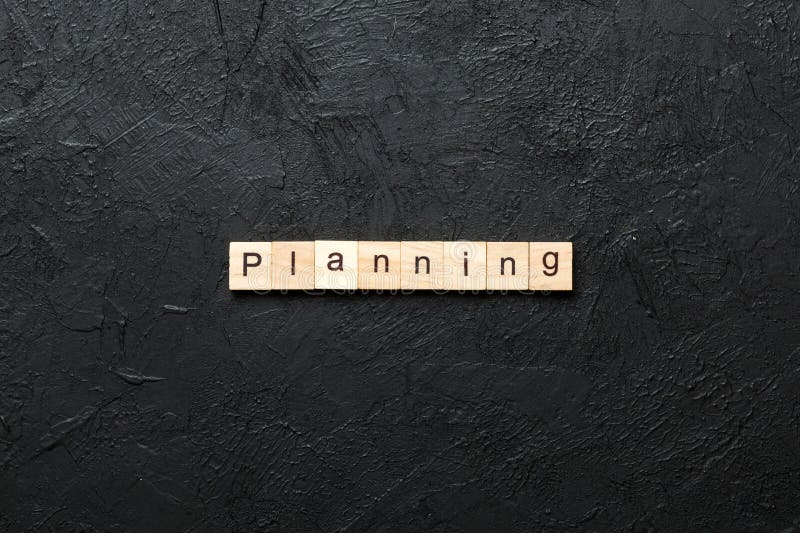 Planning Word Written on Wood Block. Planning Text on Table, Concept ...