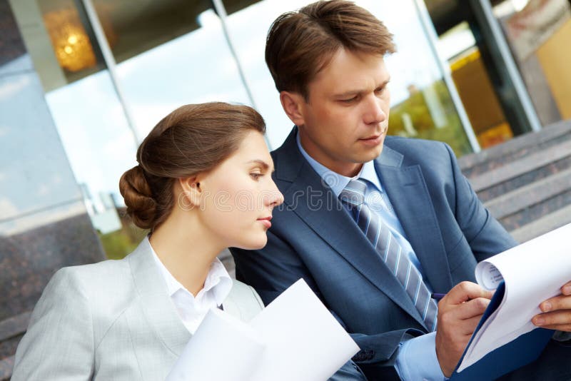 Planning work stock image. Image of handsome, group, male - 15104733