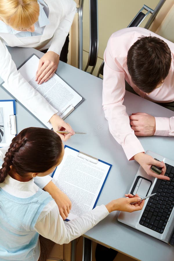 Planning work stock image. Image of paper, gathered, businessman - 23039843