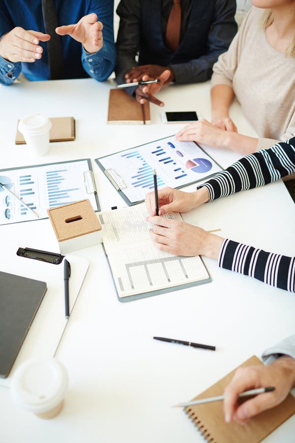 Planning work at meeting stock image. Image of planning - 75562143